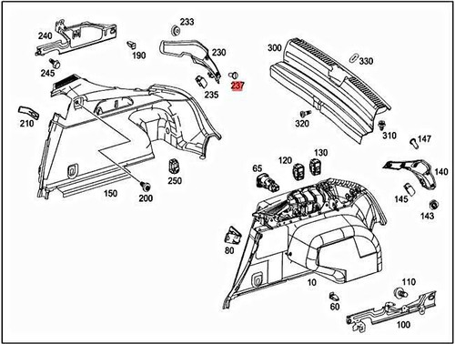 Genuine MERCEDES BBDC V251 A205 A207 Expansion rivet 0009915940 | eBay