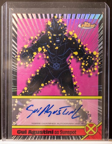 Gui Agustini as Sunspot 2025 Topps Finest X-Men '97 Auto Autograph VA ...