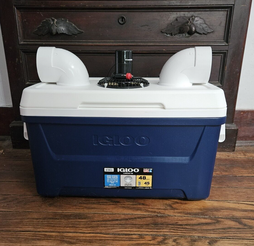 Onos LG 48qt Navy Portable Air Conditioner Ice Swamp Cooler 12V Fan ...