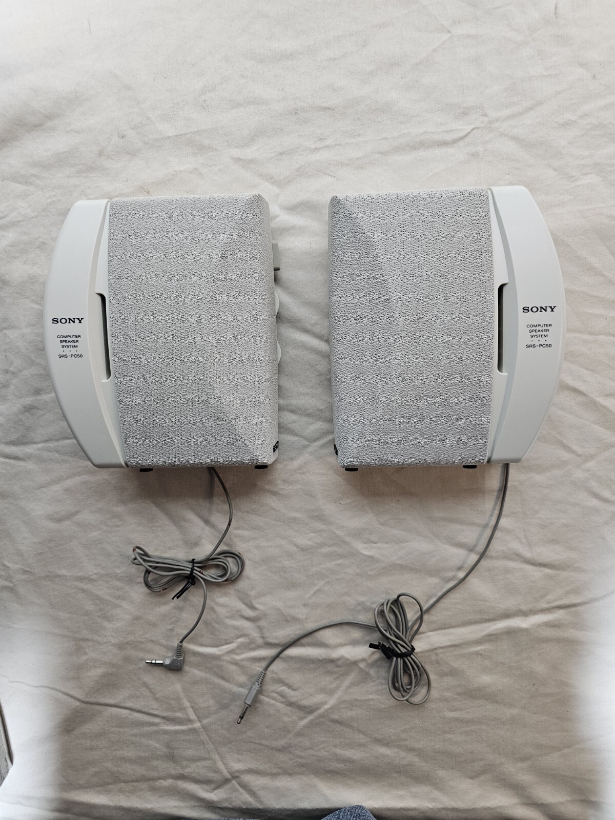Sony SRS-PC50 Computer Speakers Vintage Tested Works | eBay