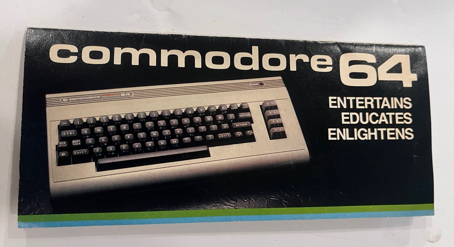 Commodore 64 1983 Vintage Computer Pamphlet Brochure Paperwork Poster ...