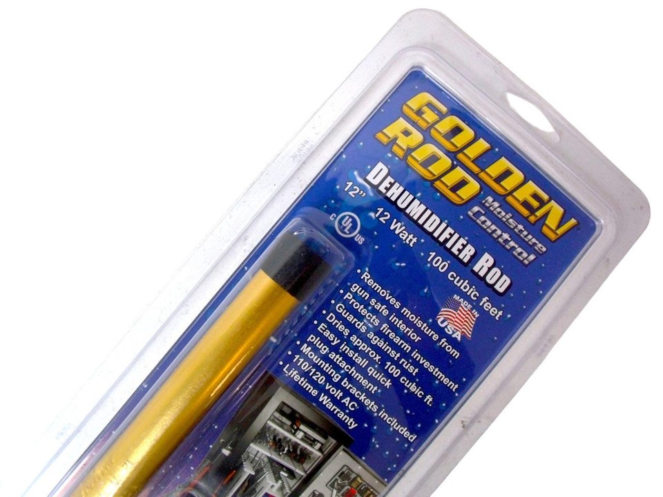 Golden Rod Gun Safe Dehumidifier/ USA Made Rifle Heat Cabinet Rust ...