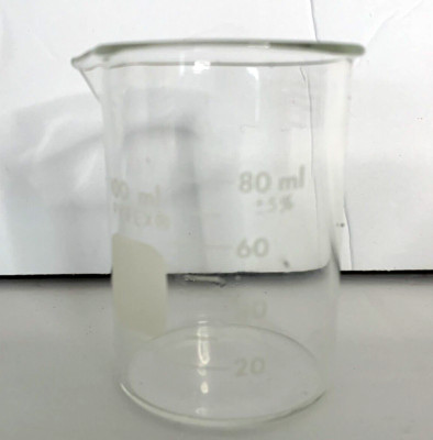 Corning Pyrex Beaker No 1000-100ml 80 ml Lab Griffin Glass with Pour ...