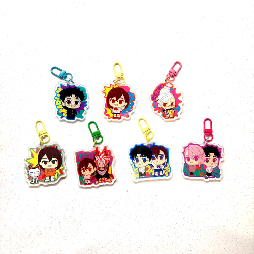 Dandadan Kawaii Chibi Acrylic Keychain Set | eBay