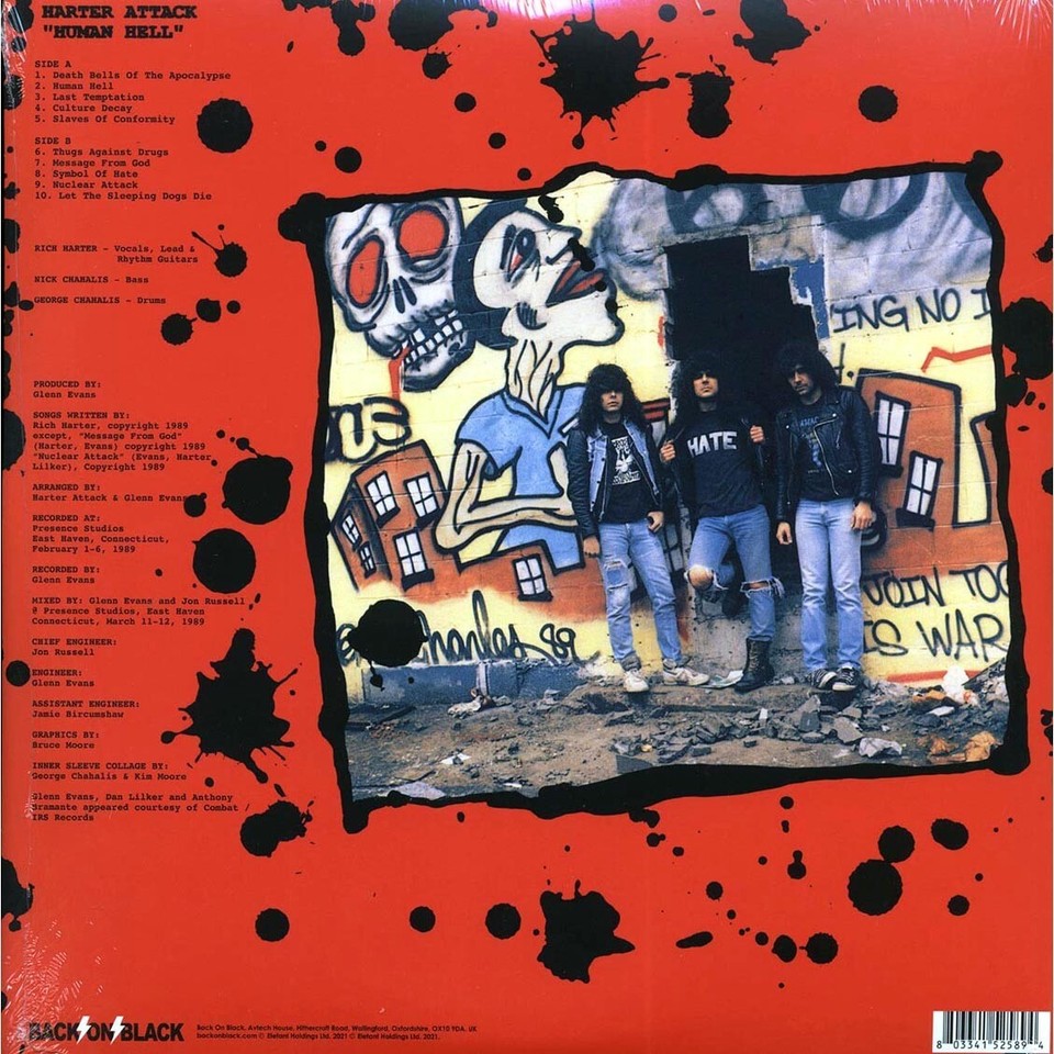 HARTER ATTACK Human Hell LP 1989 U.S. thrash heavy metal colored vinyl reissue | eBay