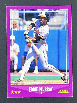 EDDIE MURRAY 1988 Score #18 Baltimore Orioles HOF | eBay