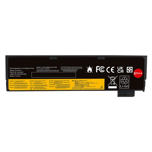 61++ Battery for Lenovo ThinkPad T470 T480 T570 T580 01AV423 01AV424 ...