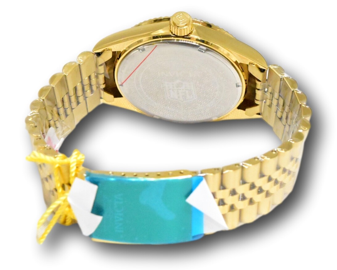 Invicta NFL Chicago Bears Men's 43mm Gold Stainless Quartz Watch 42426 ...