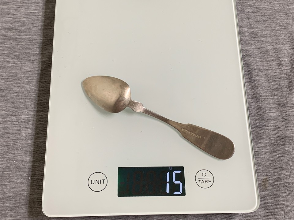 Antique Coin Silver Fiddleback Spoon Lows Ball & Co. Boston | eBay