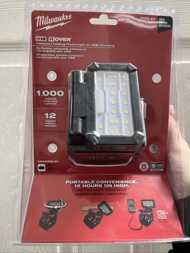 Milwaukee 2359-20 M18 18V ROVER Compact Folding Flood Light - Bare Tool ...