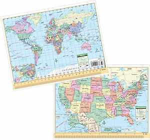 US/World Notebook Map - Map, by Kappa Map Group - Acceptable | eBay