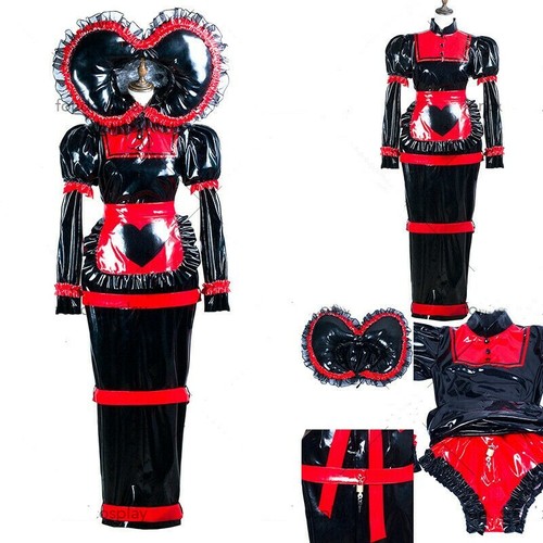 Maid black PVC Dress lockable TV Romper Tailor-made | eBay