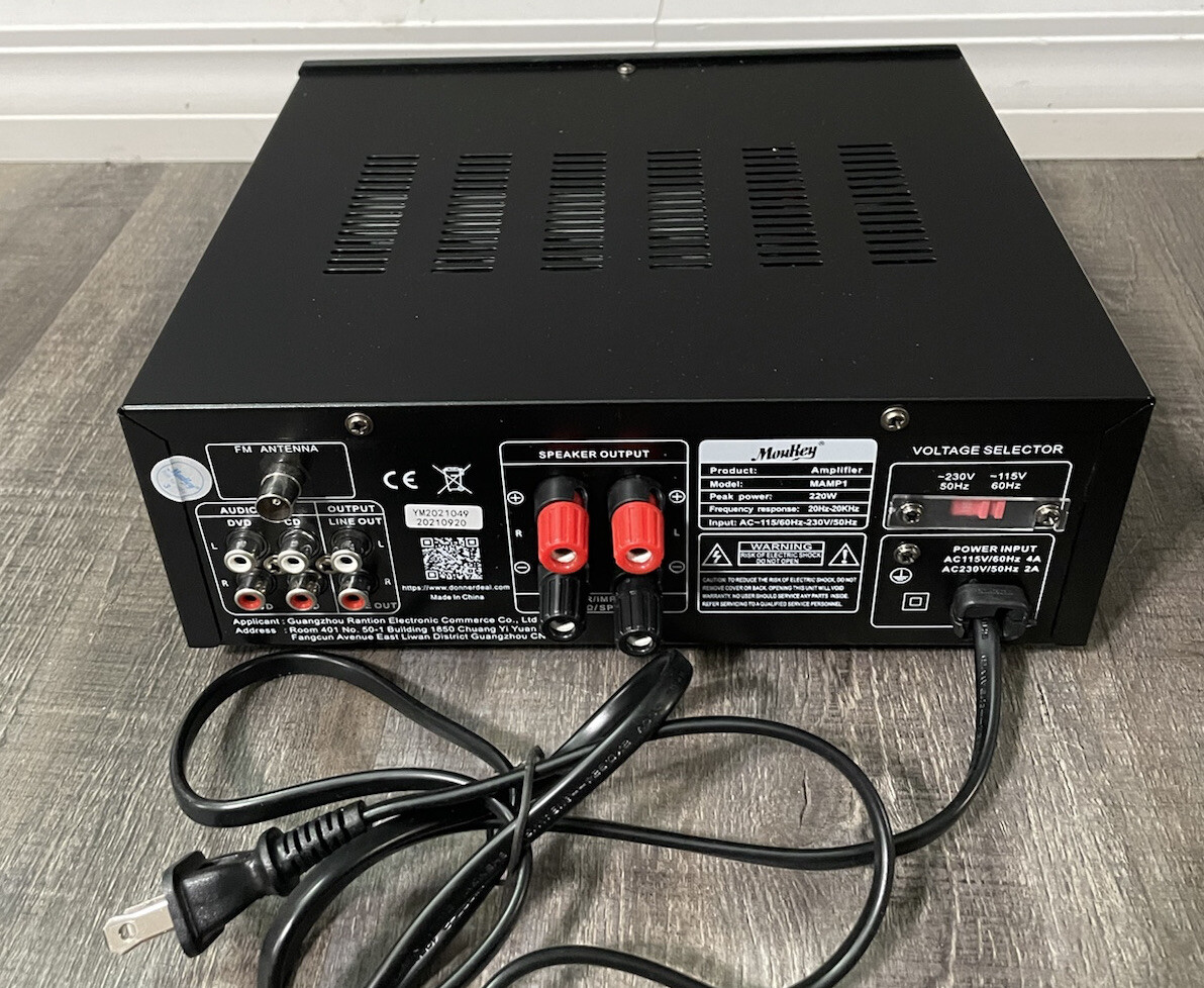 Moukey Amplifier MAMP1 Professional Karaoke Amplifier Only | eBay