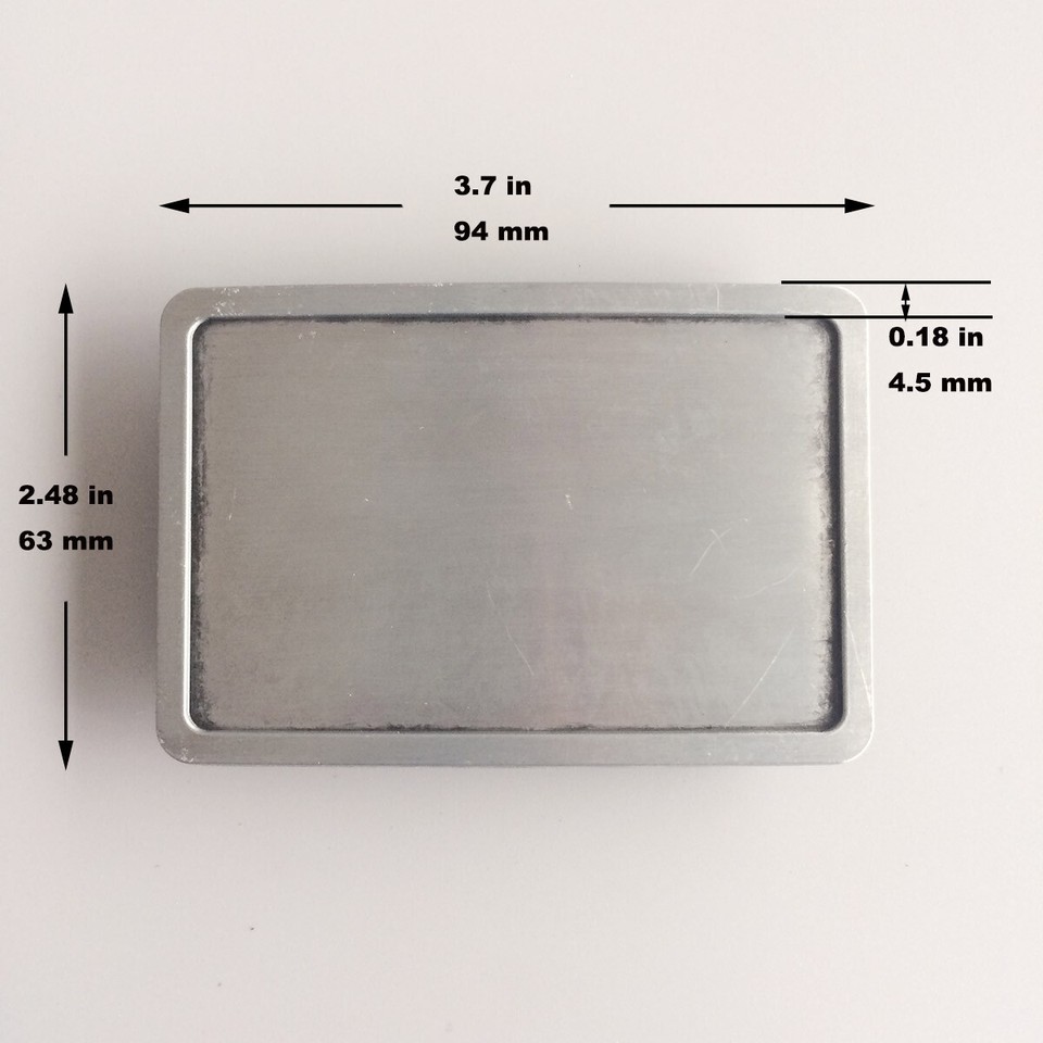 Antique Brushed Silver Rectangle Blank Belt Buckle for Engraving also ...