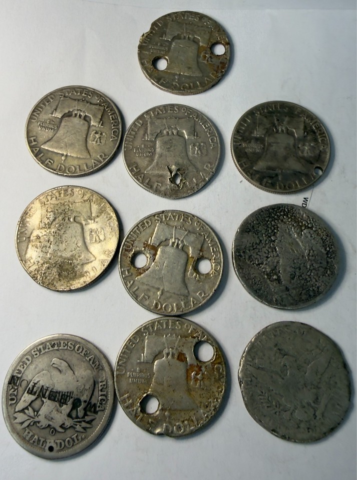 Junk Silver - Lot of 10 Coins -$5 Face Value - 90% Silver | eBay