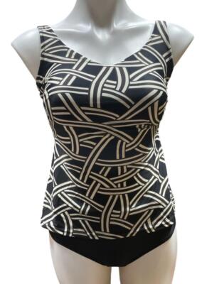 Anita BLACK/BROWN/IVORY Women's Sassari Tankini 2 Pc Swim Set, US 8C/UK ...