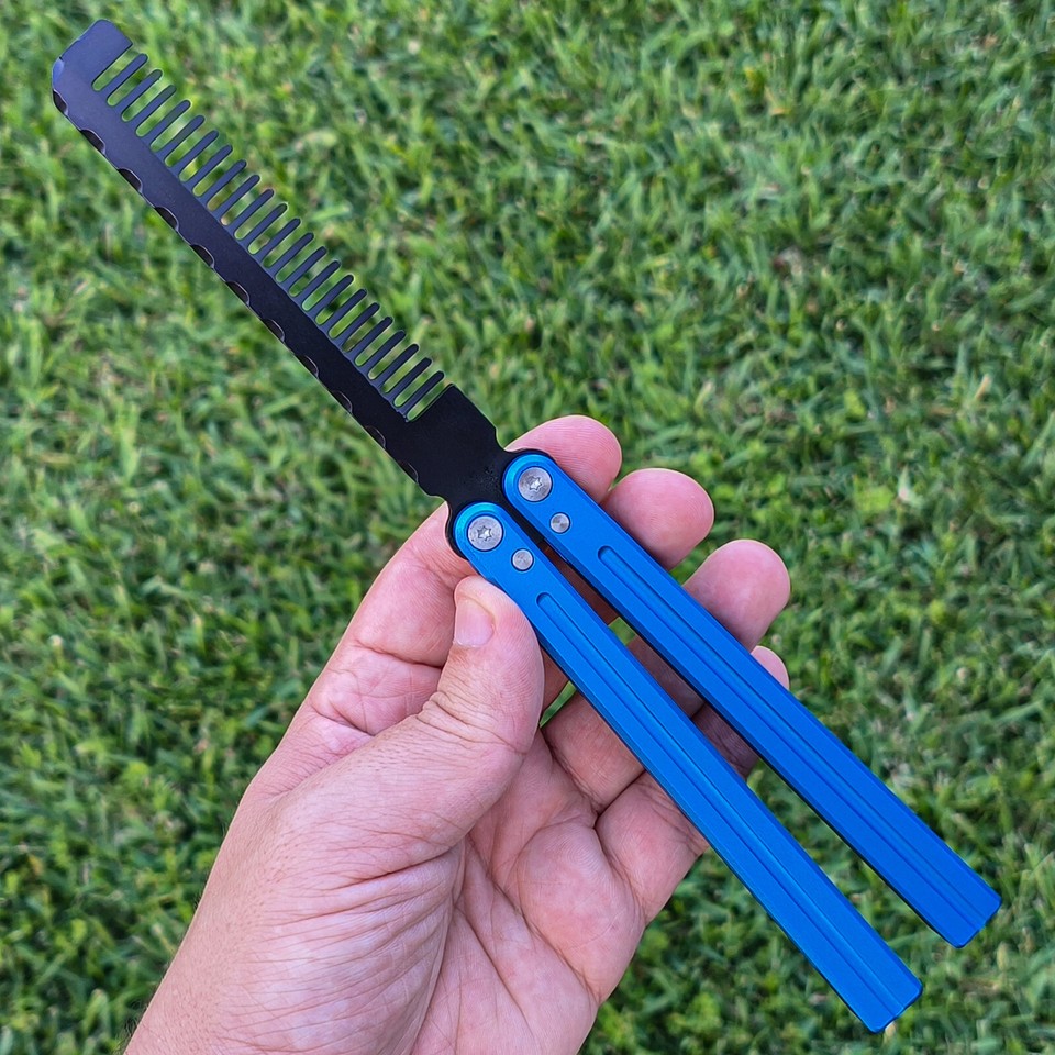 Butterfly Knife Foldable Comb Hair Gift Balisong | eBay