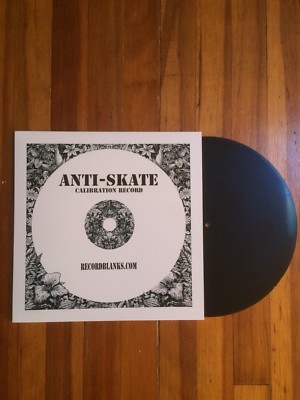 Anti-Skate Blank Vinyl Calibration Record | eBay