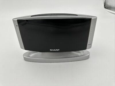 Sharp LED Digital Alarm Clock, Swivel Base, SilverCase, Red Display ...