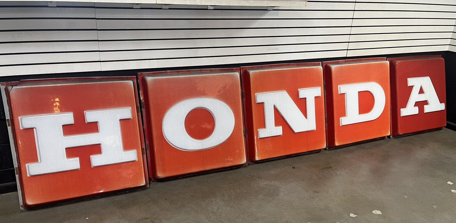 Vintage Honda Dealer Sign | eBay