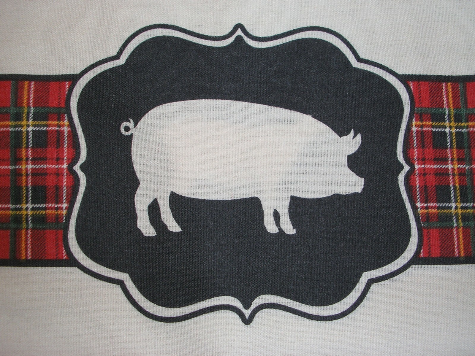 Country Plaid Farm Animal Placemats by Bella Bugg Set Of 4 Rooster Pig ...