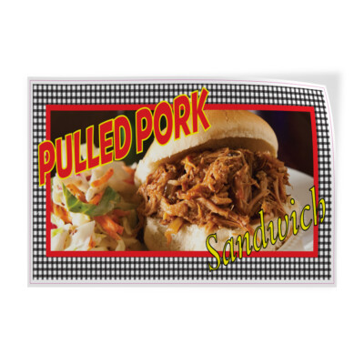 Decal Stickers Pulled Pork Sandwich Restaurant Cafe Bar Vinyl Store ...