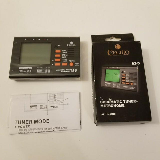 Cecilio 92-D Chromatic/String Tuner with Metronome for sale online | eBay