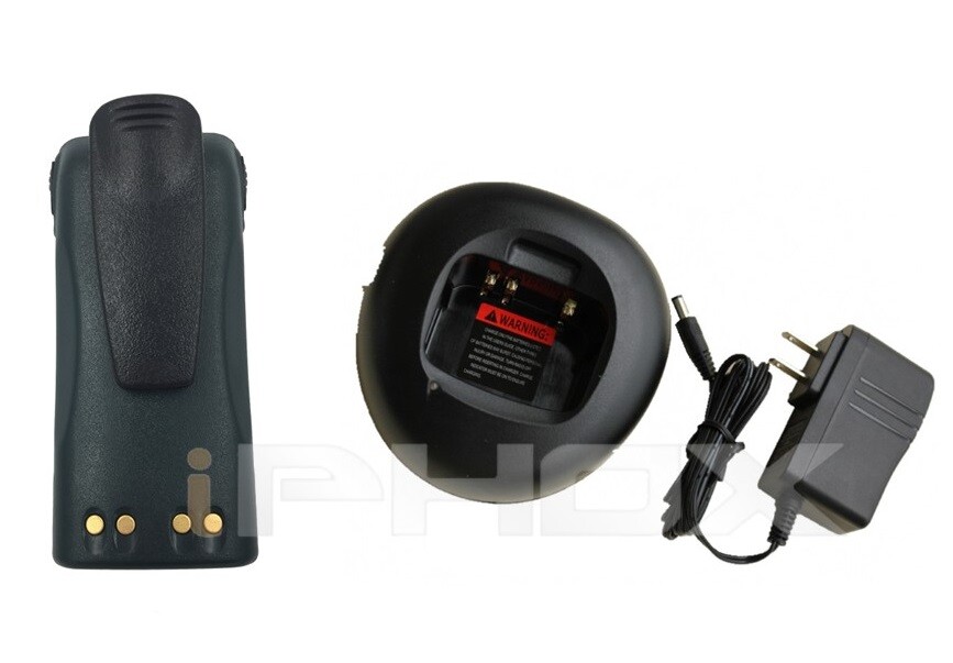 1+1 Battery Charger Set For Motorola PMNN4018/17 P040 P080 GP308 ...