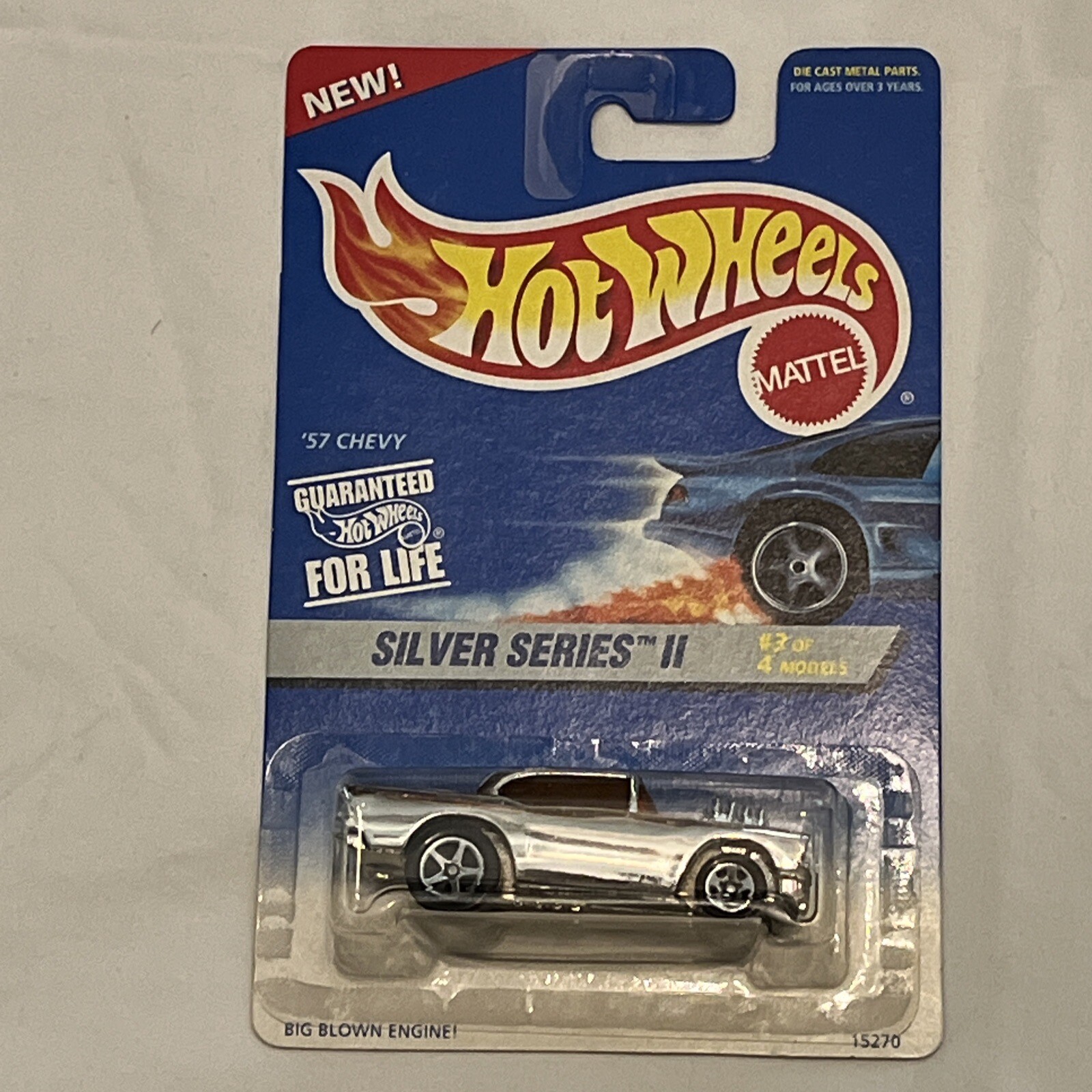 1996 Hot Wheels Silver Series II 4 Car Set Both Chrome And Black Dump ...