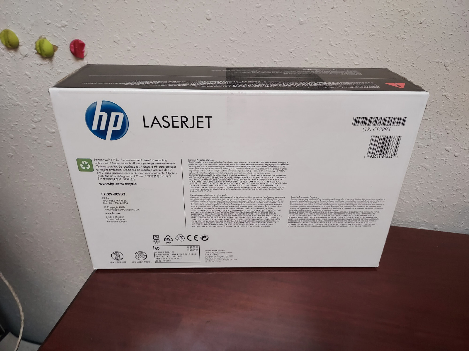 HP genuine 89X CF289X HY Black Toner Print Cartridge OEM LJ Enterprise ...