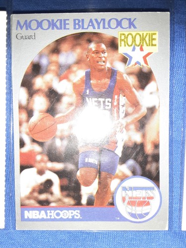 Mookie Blaylock 1990 Hoops Rookie Card #193 NETS FREE SHIPPING MVP HOF ...