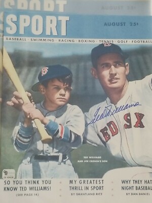 Ted williams signed 8x10 autographed coa mlb signature authentic hall ...