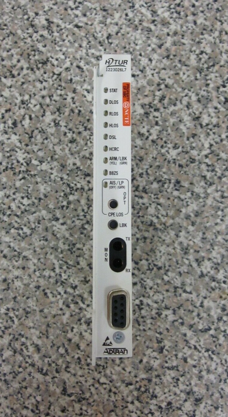Adtran HTU-R H2TUR 1223026L7 T1 HDSL2 Network Transceiver Card Free ...