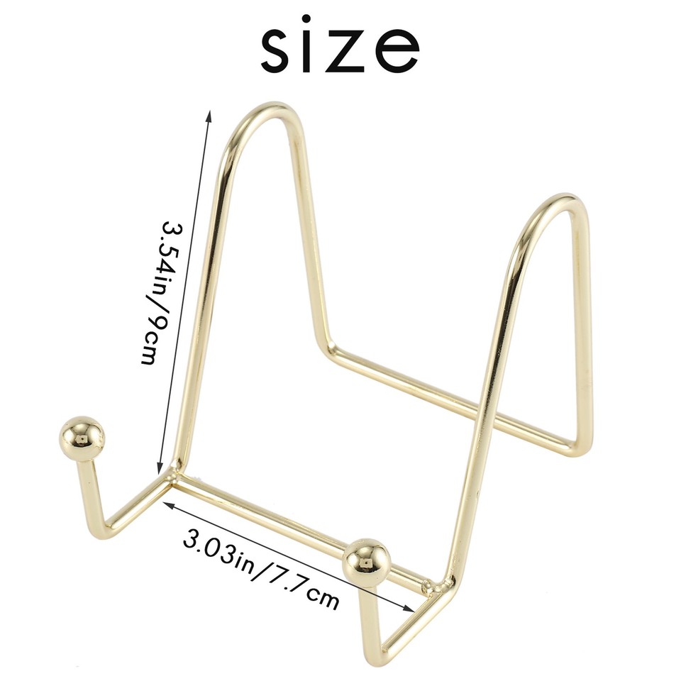 3 Pack Plate Stand for Display Gold Iron Easel Plate Holder Display ...