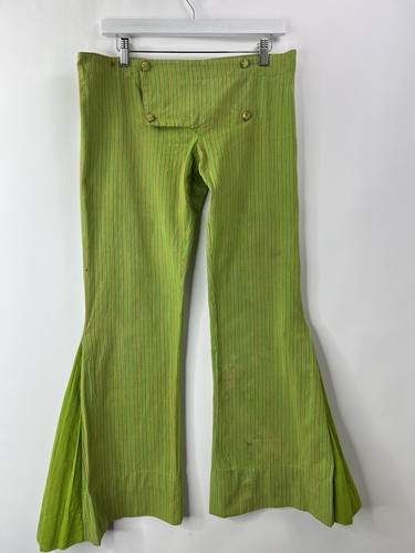 Vintage 60s 70s Low Rise, Wide Flare/Bell Bottom Women Pants 12/14 ...