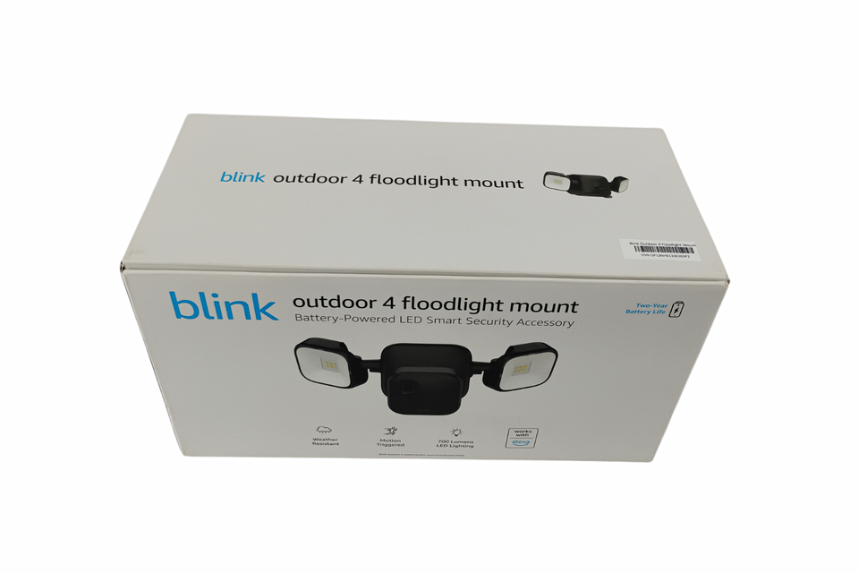 Blink Outdoor 4 Floodlight Mount Battery Powered LED Smart Security ...
