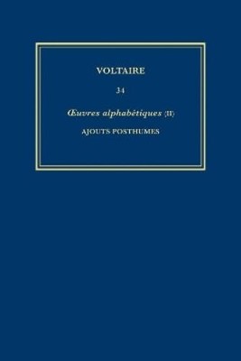 Voltaire Œuvres complètes de Voltaire (Complete Works of Voltaire) 34 ...