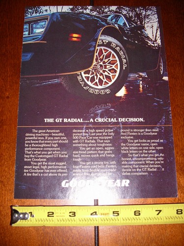 1977 - 1978 PONTIAC TRANS AM ORIGINAL AD GOODYEAR | eBay