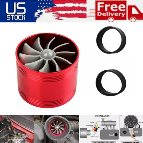 Car Turbo Supercharger Air Intake Single Fan Turbonator Gas Fuel ...