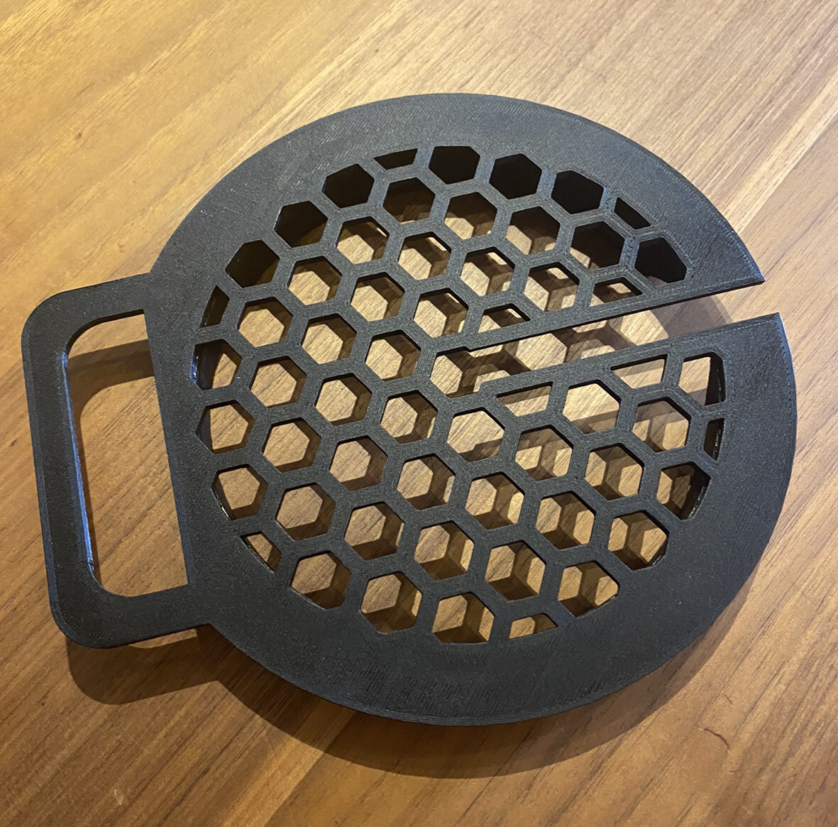 6” Ice Fishing - Hole Guard - Safety Cover Grate Black Plastic Heavy ...