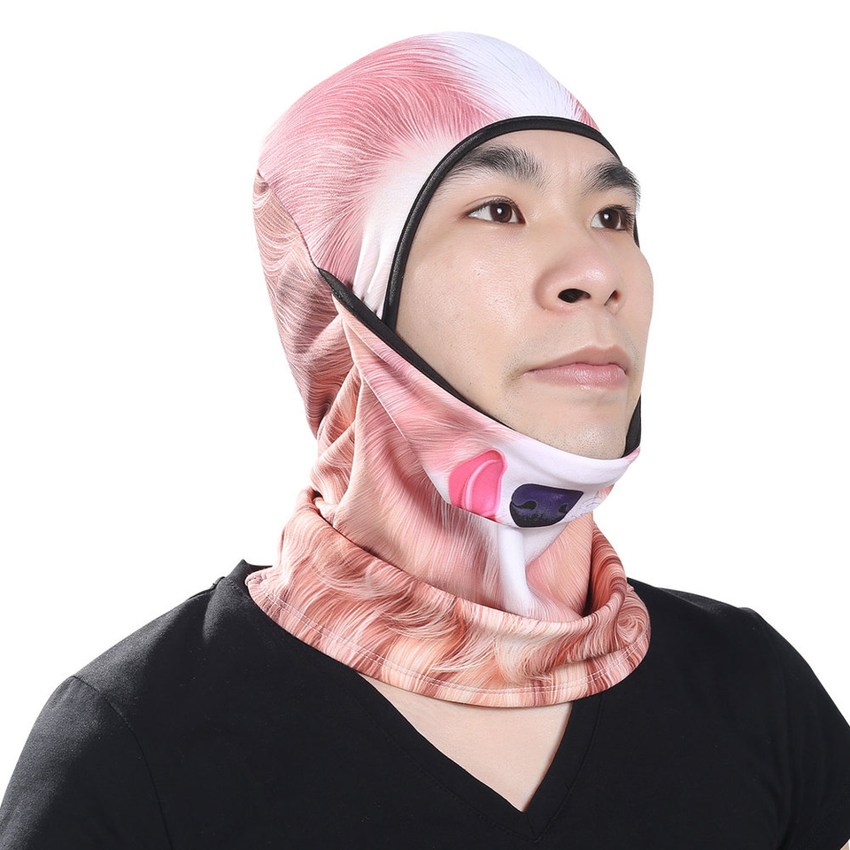 Soft Face Mask Halloween Funny Mask Full Head Mask Face Cover Helemt ...