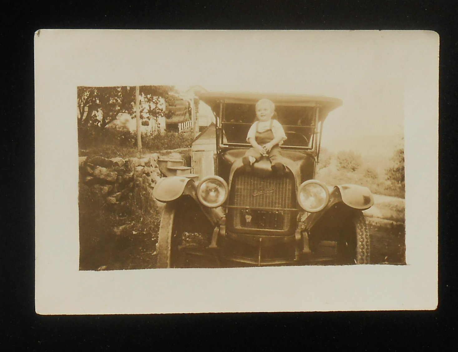 1916 Toddler on the Radiator 1916 Maxwell Automobile Antique Car PA ...