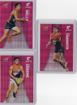 2022 AFL SELECT PRESTIGE PINK PARALLEL TEAM SET GWS GIANTS X3 | eBay ...