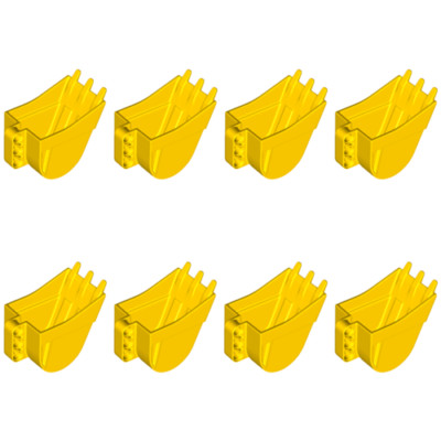 Lego Technic Bricks 8x Bright Yellow Digger Shovels Buckets 24120 ...