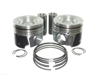 Ford 6.0L Diesel Pistons with Rings 7204DKT.STD Standard Size F250 F350 ...