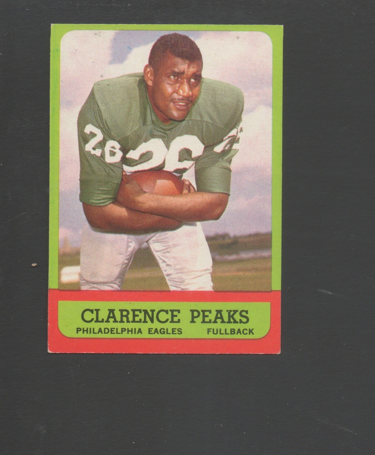 1963 Topps Football Card #113 Clarence Peaks-Philadelphia Eagles Ex ...