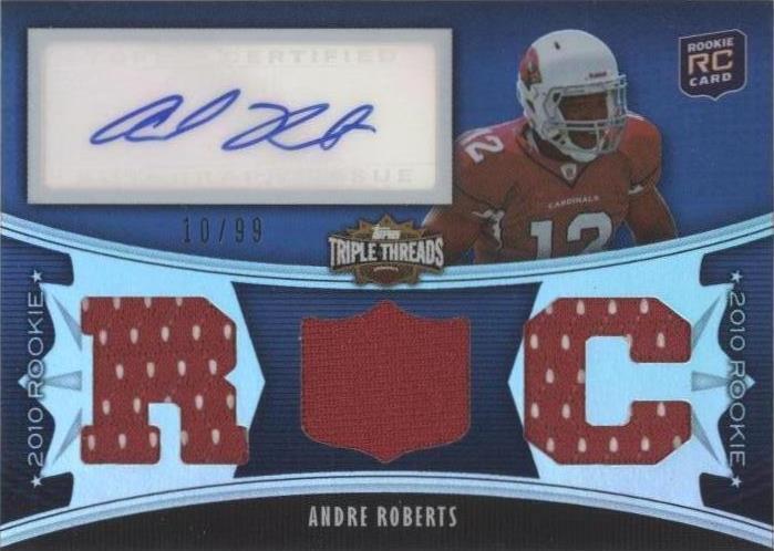 2010 Topps Triple Threads - Andre Roberts #131 RC /99 (AU, MEM, RC) for ...