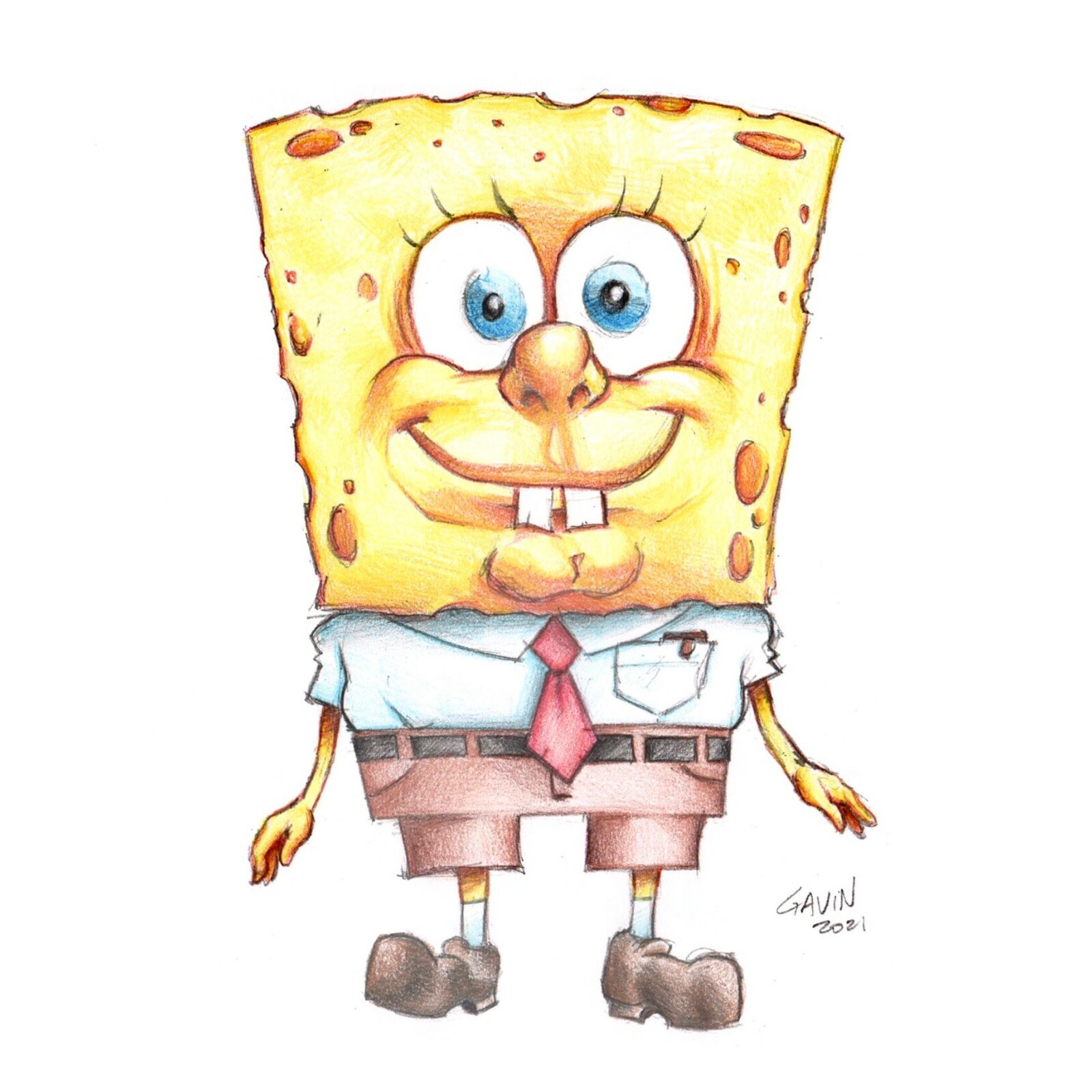 Spongebob Squarepants Pencil Drawings