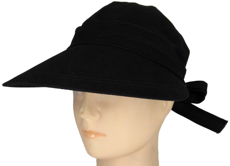 Women Ladies Summer Large Visor Hat Cap Wide Brim Sun UV Protection | eBay