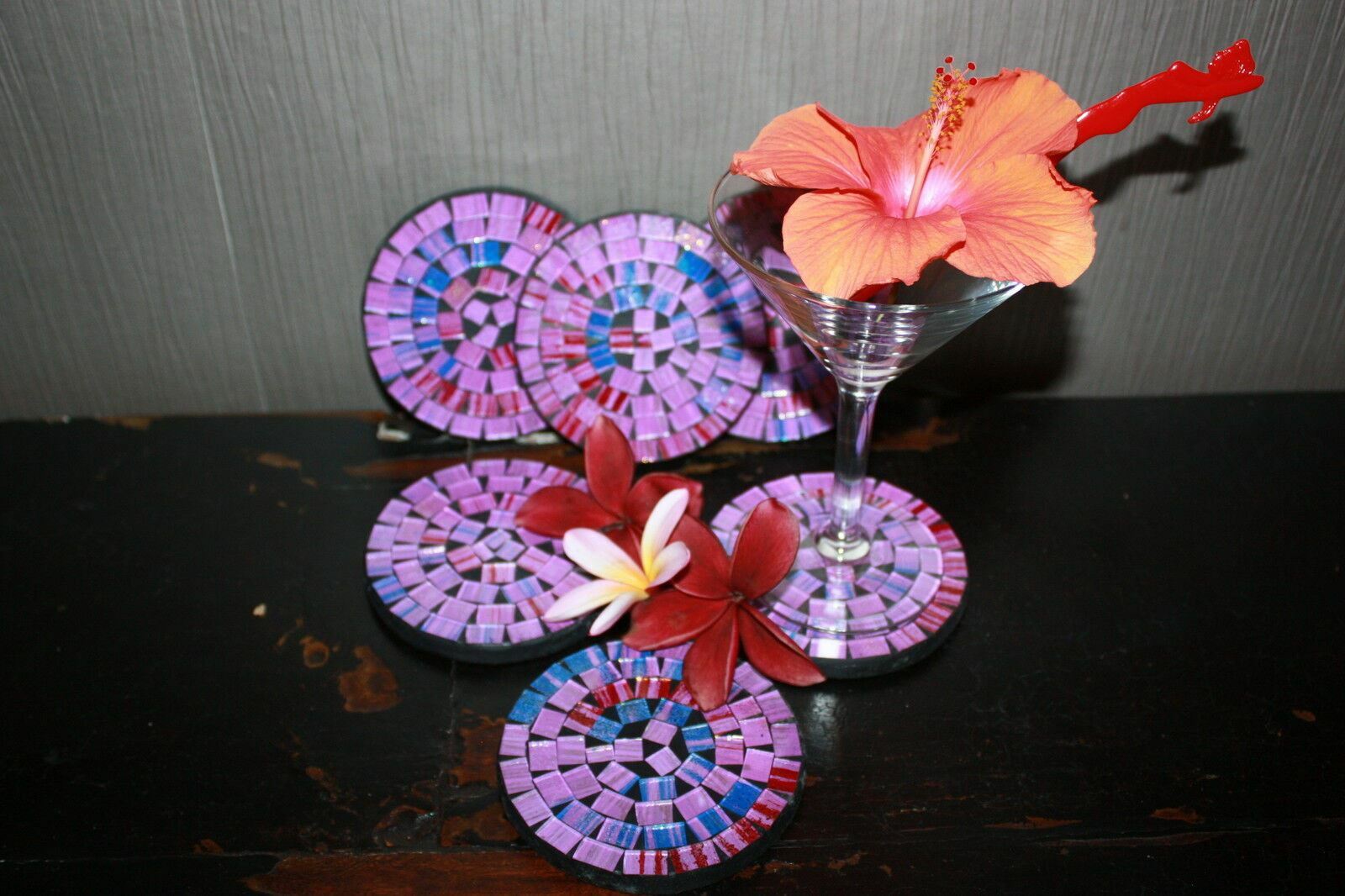 NEW Hand Crafted Balinese Mosaic Coasters - Bali Mosaic Coasters - MANY ...